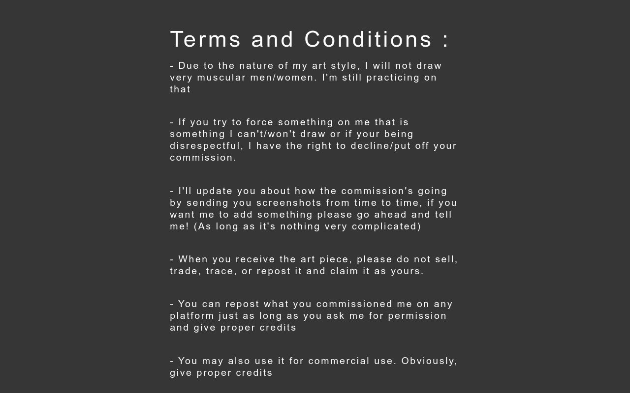 Yuvaan's Terms and Conditions